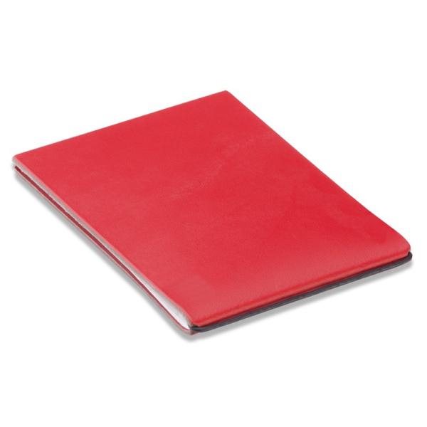 ■ドイツ製■A7サイズ  　閉じたサイズ：7.4x10.2x1cm　開いたサイズ：7.4x21cm　用紙サイズ：7.2x9.2cm■重さ：約40g■カバー素材：牛革の繊維から作られたリサイクルレザー■ゴムバンド×1、1冊のみセット可能■無地...