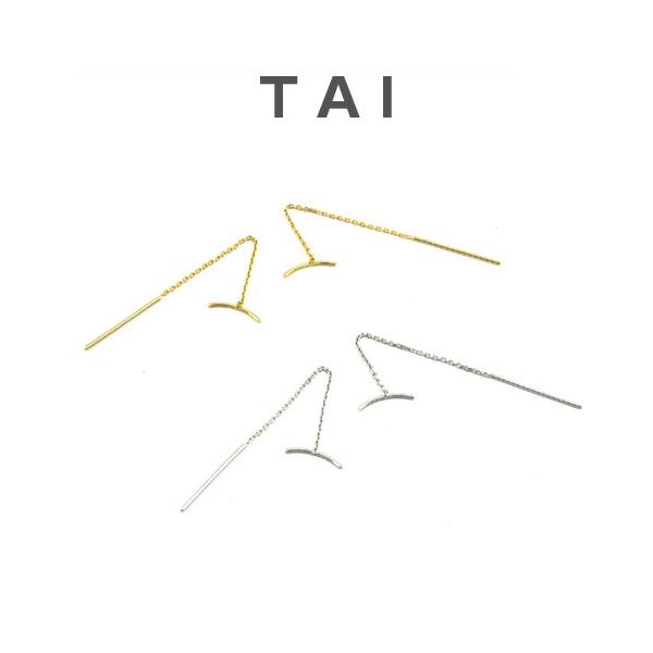 **************************************************************●ブランド名：TAI JEWELRY（タイジュエリー）●商品名：SIMPLE CURVED BAR THREADER...