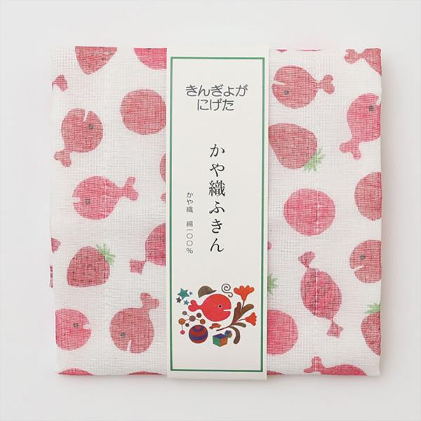 ロングセラーの絵本とコラボレーションし、親子で楽しみながら使っていただけるかや織ふきんを作りました。奈良の工芸「かや織」は奈良時代に日本に伝わった、「風は通すが蚊は通さない」という蚊帳（かや）に使われる目の粗い薄織物。綿のかや織を5枚重ねで...