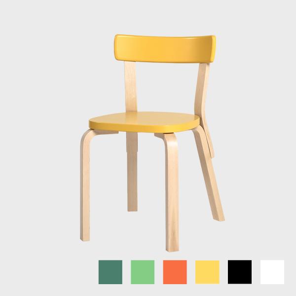 デザイナー : Alvar Aalto アルヴァー アアルトサイズ :  W44×D47×H74（SH44）cm素材 :  バーチ（白樺）材、ラッカー仕上カラー :  ホワイト、ブラック、イエロー、オレンジ、グリーン、ターコイズ原産国 : ...
