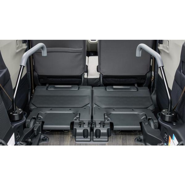車いす用セット参考情報車いす乗員用手すり＋パーテーションボード＋シートバックマットセット手すりを握ることで、車いすユーザーの安心感を高めます。使用しないときは、後方に回転して固定します。車いすで乗車しない際の段差を解消。荷物の積載などに役立...