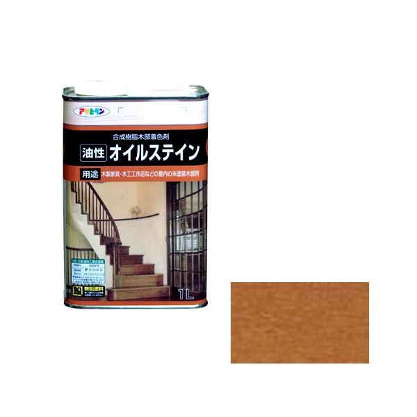 【用途】木製家具・木工工作品などの屋内の未塗装木部への着色。【機能・特徴】木目の自然の美しさを生かした、着色仕上げができます。未塗装木部への浸透性に優れ、塗りやすくきれいに仕上がります。【仕様】●内容量：1L。●色：ライトオーク。●標準塗り...