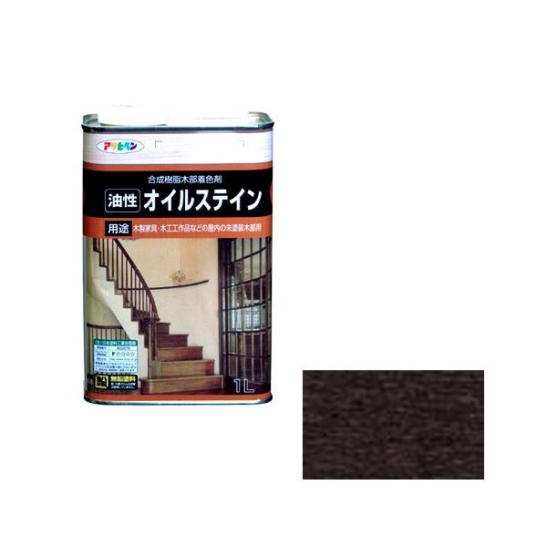 【用途】木製家具・木工工作品などの屋内の未塗装木部への着色。【機能・特徴】木目の自然の美しさを生かした、着色仕上げができます。未塗装木部への浸透性に優れ、塗りやすくきれいに仕上がります。【仕様】●内容量：1L。●色：ダークオーク。●標準塗り...