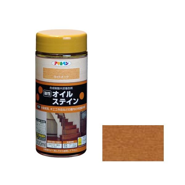 【用途】木製家具・木工工作品などの屋内の未塗装木部への着色。【機能・特徴】木目の自然の美しさを生かした、着色仕上げができます。未塗装木部への浸透性に優れ、塗りやすくきれいに仕上がります。【仕様】●内容量：300mL。●色：ライトオーク。●標...