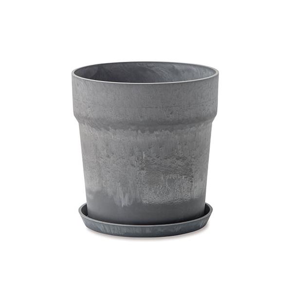 規格:Φ26.5 H28口径サイズ:φ25.4鉢：φ26.5 H27受皿：φ24.5 H2.5　厚み:0.5底穴：φ2プラスチック/ウッドパウダー/ストーンパウダー重量：約2.46kg原産国:中国品番:81046備考: ・底穴有・8号鉢**...