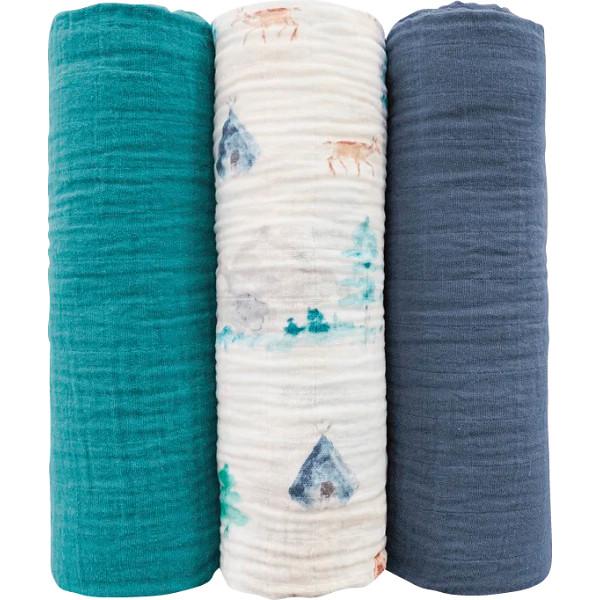 モスリンコットンは通気性が良く、夏は涼しく冬は暖かさを保ち、一年を通して快適にご使用いただけます。大判サイズでおくるみとしてだけでなく、ブランケット、日よけカバー、授乳ケープなど多目的にご使用いただけます。洗濯機で簡単にお洗濯ができ、洗うた...