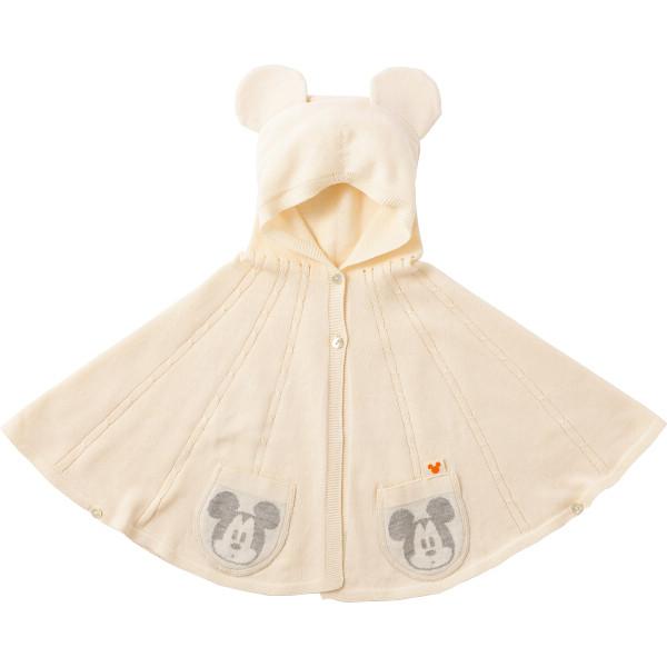 オーガニックコットン100％フード付ポンチョ。フードにはかわいいミッキーマウスの耳がついています♪通気性と保温性があるオーガニックコットンを使用できるアイテム。お風呂上がりのバスローブにもなります。●対象身長60〜100ｃｍ●綿100％（オ...