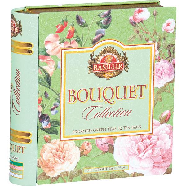 グリーンティーベースのフレーバーティーを揃える「ブーケ」シリーズより、アソート製品をブックタイプでご用意しました。4種類のティーバッグをそれぞれ8袋ずつ、合計32袋たっぷり入っております。優しい雰囲気のデザインがギフトで大人気！●グリーンフ...