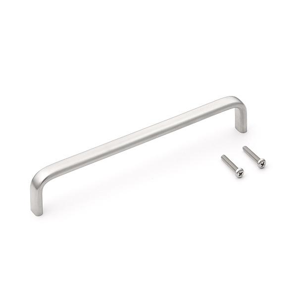 ステンレス鋼製 ハンドル EC型 付属品:十字穴付トラス小ねじM5x28材料:ステンレス鋼（SUS304）仕上:サテン仕上サイズ:L220 H38 P212 S12重量:205g製品内容は、部品としての品質範囲です。この部品を使用した最終製...