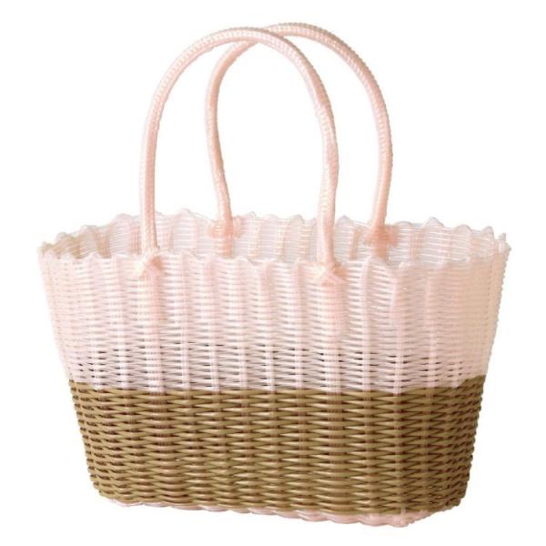 SPICE OF LIFE HOTALUMIERE 暗がりで光る ハンドルバスケット ピンク Sサイズ昼と夜で表情が変わる2倍楽しめるバスケット日中は透明感が可愛いおしゃれなバスケットが、暗がりではほんのり光るバスケットに早変わりします。H...