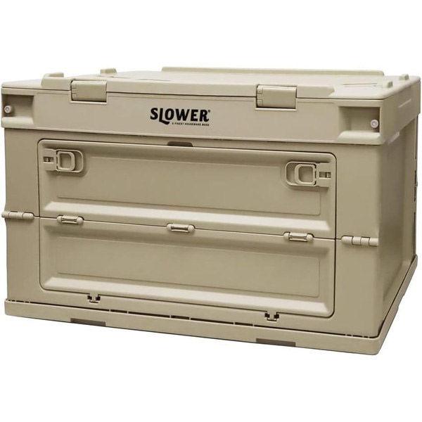 FOLDING CONTAINER Gambon(L) SAND 容量：50L積載物荷重：20kg 積上耐荷重：100kg サイズ：使用時：530 x 360 x 335(H) mm（外寸）　　　　490 x 337 x 310(H) mm...