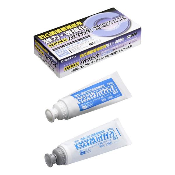 5分硬化型の高粘度エポキシ系接着剤です。垂直面でもタレにくく、充てん性に優れ、すき間のある凹凸面へのタイルの接着や、石材の割れ補修などに便利です。穴うめ補修・凹凸面に使える屋外の使用可速硬化タイプ混合して5分後から硬化が始まります（23℃）...