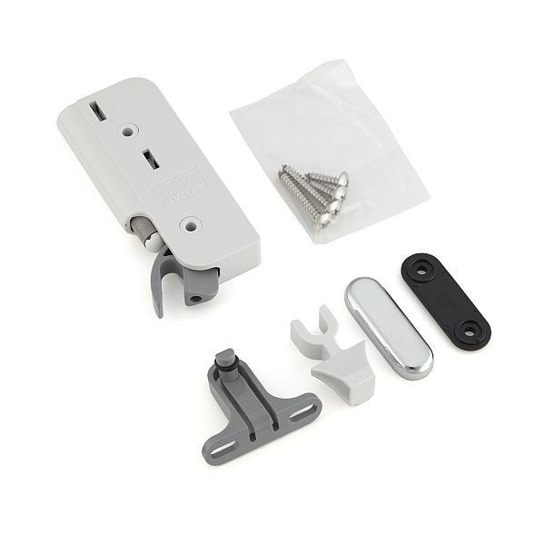 ダンパーキャッチ DC型 PAT 付属品:十字穴付トラスタッピンねじ4×30十字穴付トラスタッピンねじ4×16十字穴付トラス小ねじ4×12（DC-90G、DC-100Gに付属）トリガ-位置決め治具フェイスプレート（DC-90G、DC-100...