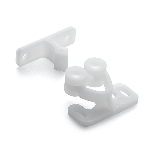 ロータリーキャッチ RC690型 用途:一般家具、厨房器、キッチンまわり、マリン環境下における家具など注意:表記の引張力・押込力には、2〜3割ばらつきがあります。現品にてご確認下さい。推奨ねじ:十字穴付バインドタッピンねじ呼び3材料:(1)...