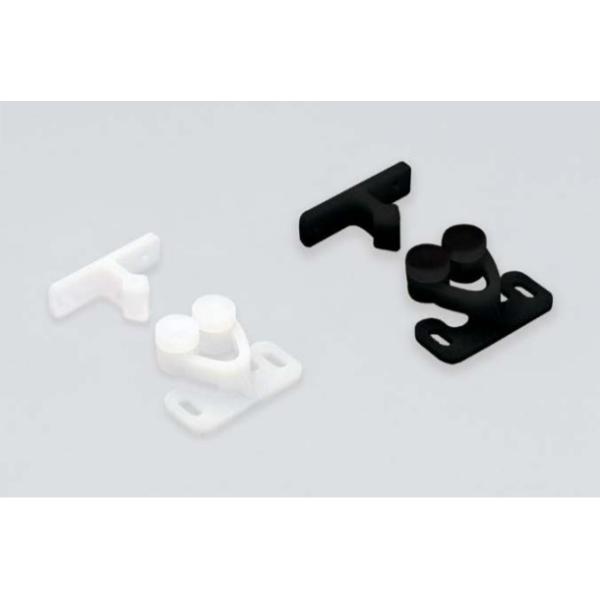 ロータリーキャッチ RC690型 用途:一般家具、厨房器、キッチンまわり、マリン環境下における家具など注意:表記の引張力・押込力には、2〜3割ばらつきがあります。現品にてご確認下さい。推奨ねじ:十字穴付バインドタッピンねじ呼び3材料:(1)...