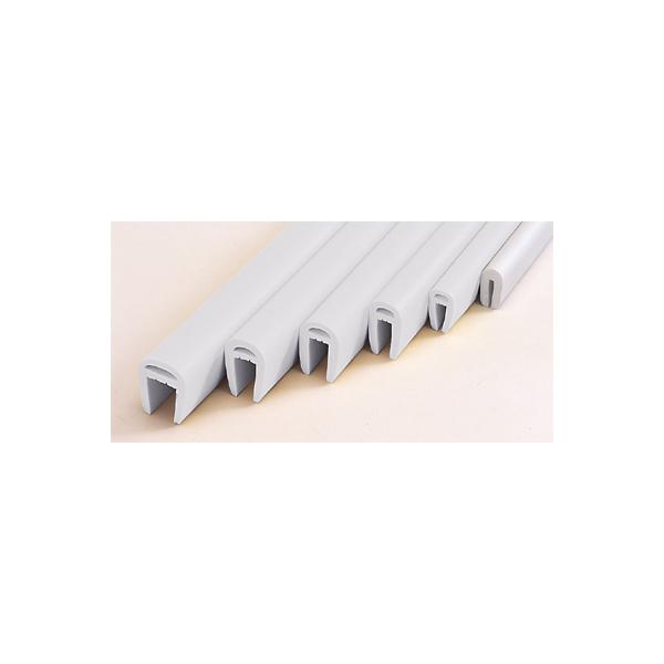 H-鋼エッジカバー   H-鋼、L型アングルのエッジ部分の保護材です。H-型のエッジ、L型アングルのカット面や、むきだしになった鉄板のエッジに。カッターナイフなどでカットできます。  仕様： 色：グレー 長さ (mm)：1000a：19b：...