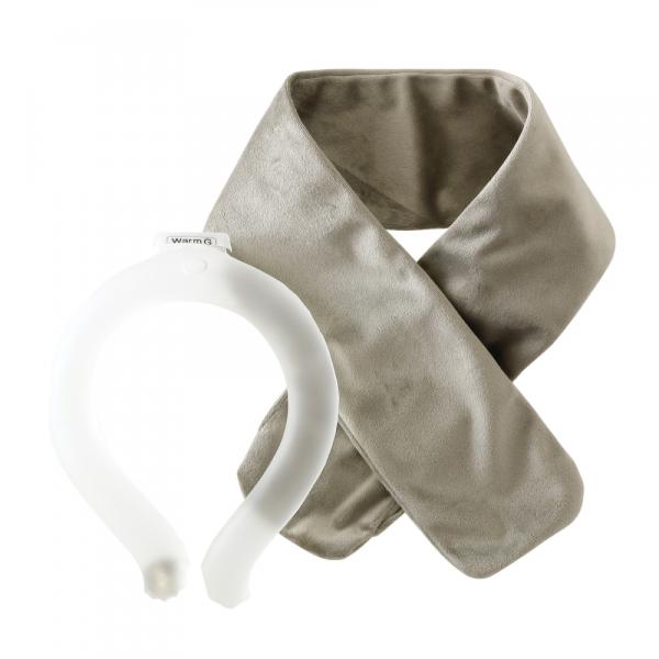 SPICE OF LIFE ウォーマーネックリング マフラー付き グレージュ不思議！10秒でぽかぽか！電池のいらない首用エコカイロ商品サイズ:直径140 d25 h180詳細サイズ:内径: 約100mm、太さ 約25mm商品重量:220gパ...