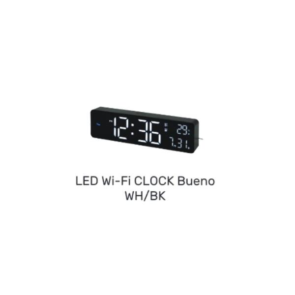 LED WiFi CLOCK Bueno（ブエノ）ご自宅やオフィスなど、スマホをWi-Fiで使える環境であれば必ず受信できます。お住いのエリアや環境に左右されることなく、より確実に時刻・カレンダー修正を行います。コンパクトな卓上アラームカレ...