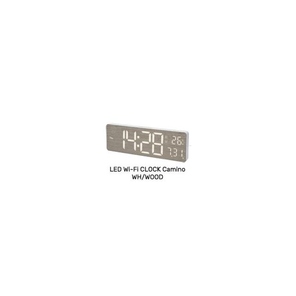 LED WiFi CLOCK Camino（カミーノ）新たな技術のWiFi自動時刻修正クロックの開発に成功しました！大画面で見やすい壁掛クロックです（卓上でもご使用できます）。リモコン付属なので手の届きにくい高い位置に設置しても簡単に操作が...
