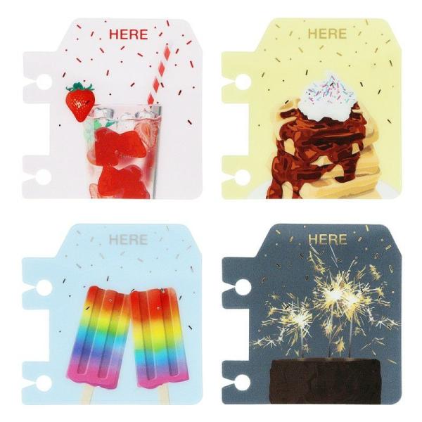 2026年3月始まりのロルバーンダイアリー「ヤミー」のデザインをモチーフにしたロルバーン専用ブックマーク。箔押しの紙吹雪が楽しいパーティーを思わせるデザインです。カラーバリエーションは全4柄。「HERE」の文字と紙吹雪には箔押しを施していま...