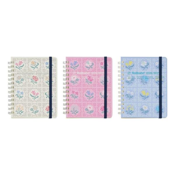 「シンプルで飽きのこないデザイン」と「使いやすさ」、豊富なメモページが特徴の定番人気のロルバーンダイアリー。かぎ針で編んだような透かし模様のロルバーン。ファッションのトレンドを取り入れた花柄ですです。中面は、見開きの月間カレンダーとメモペー...