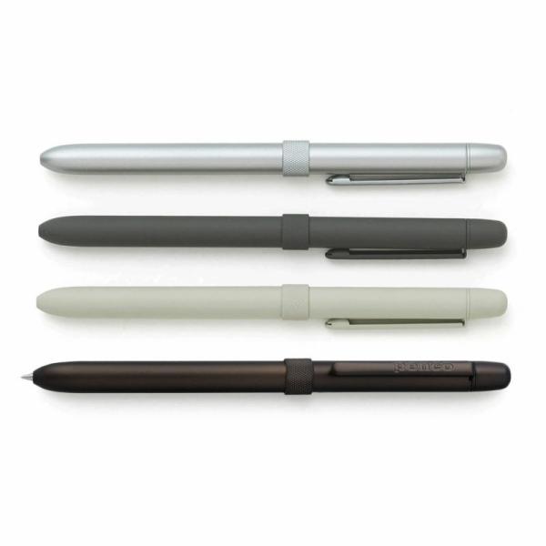 penco（ペンコ）のスリムな多機能ペンです。細軸のボディが持ち歩き時や手帳用にぴったりなマルチペン。シャープペンシル・赤黒ボールペンと、普段よく使う3種類のペンがコンパクトにセットになっており、ビジネスや学校など、日常シーンで重宝します。...