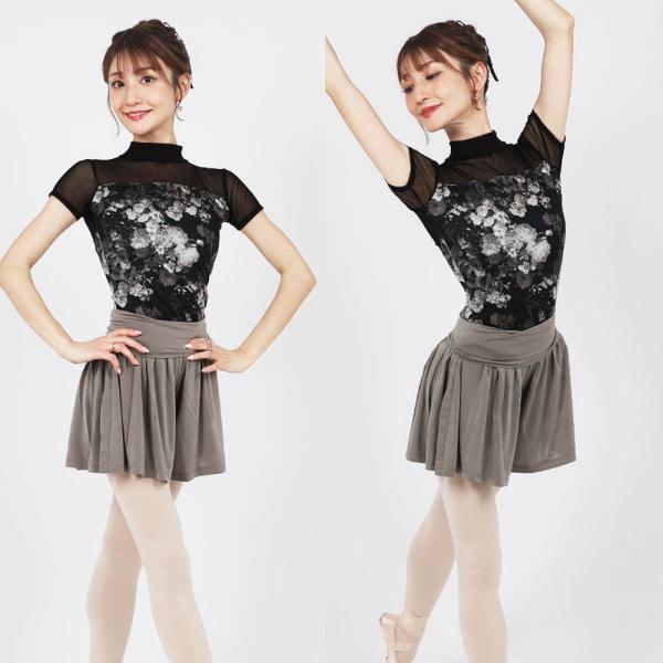 特別2点セット★通常価格15,960円のところ 特別価格10,980円!レオトップ+キュロット●商品番号 :9505-3988-1102【サラカラプリント・ハイネック半袖レオトップ】●商品番号 3988-099●素材　ポリエステル84％ ポ...