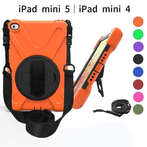 商品説明iPad mini 5・mini 4（7.9インチ）専用の耐衝撃ハイブリッドケースです。耐久性の高い三層構造で落下や衝撃から本体を守ります。360度回転式スタンドと調整可能ハンドホルダーにより、動画視聴・仕事・学習に便利。ショルダー...