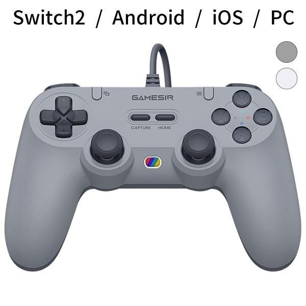 商品説明Switch / Switch 2 / Android / iOS / PC / Steam対応の有線ゲームコントローラーです。1000Hzポーリングレートにより低遅延で快適な操作を実現。ホール効果スティック、背面マッピングボタン、...