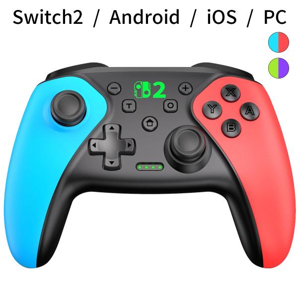 商品説明Switch2 / Switch1 / Lite / OLED / Android / iOS / PC対応のワイヤレスコントローラーです。背面ボタンによるマクロ機能を搭載し、連続操作をボタン1つで再現できます。3段階TURBO連射...