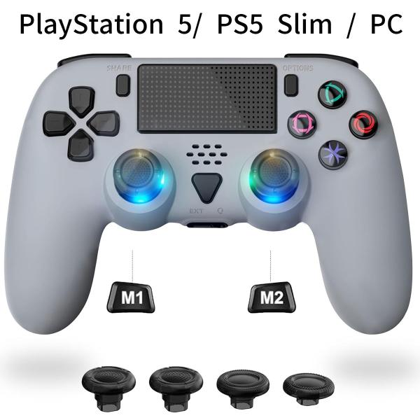 商品説明PS5・PS5 Slim・PC対応のワイヤレスゲームコントローラー。背面マクロボタン、振動モーター、ジャイロセンサー、3.5mmイヤホンジャックを搭載し、没入感の高いゲーム体験を実現します。