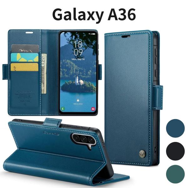 商品説明Samsung Galaxy A36 5G / SC-54F（6.7インチ）対応のカード収納レザーケースです。ご購入前に機種の確認をお願いします。4枚以上収納可能なカードポケット付きで、交通系ICカードやクレジットカードを安心して収...