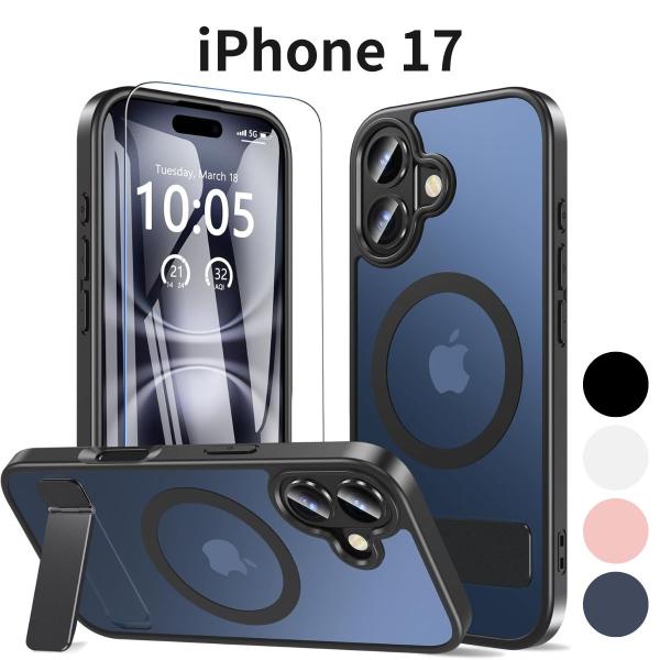 商品説明【6.3インチ専用のしっかり保護ケース】iPhone 17専用設計でフィット感抜群。ボタン操作もスムーズで装着時も自然な使用感です。カメラ部分は1.5mm、画面は1.2mm高く設計されており、机に置いてもキズを防止。米軍MIL規格に...