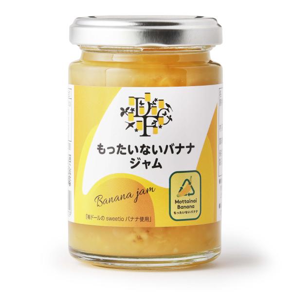 ■商品情報●商品名：もったいないバナナジャム●名称：バナナジャム●原材料名：バナナ(フィリピン)、砂糖混合異性化液糖、砂糖／増粘多糖類、pH調整剤、紅花色素、香料、乳酸Ca、酸化防止剤(V.C)●内容量：145ｇ●賞味期限：製造日より365...