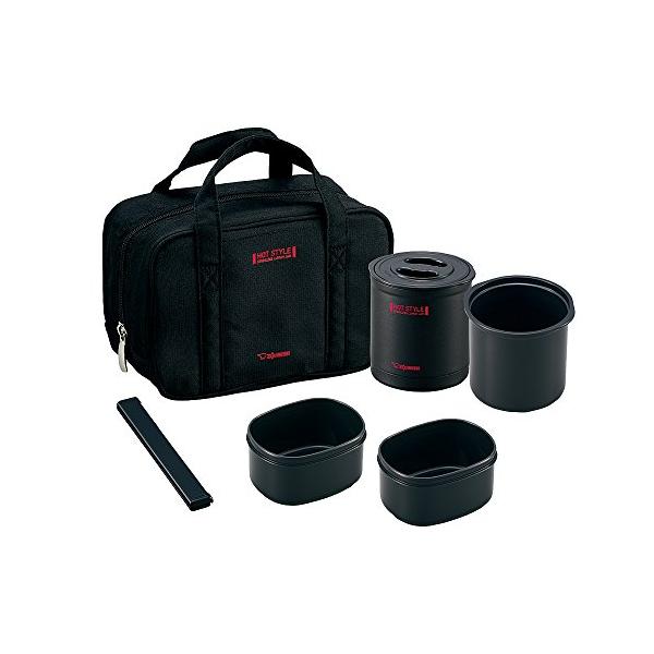 カラー：ブラックスタイル：サーマルサイズ(ポーチ込み幅×奥行×高さ)18.8×10.9×11.1cm電子レンジ対応(ごはん容器、おかず容器)ランチタイムまでごはんあったかまほうびん保温ケース保温効力ポーチ付き:6時間/54℃以上56℃以上お...