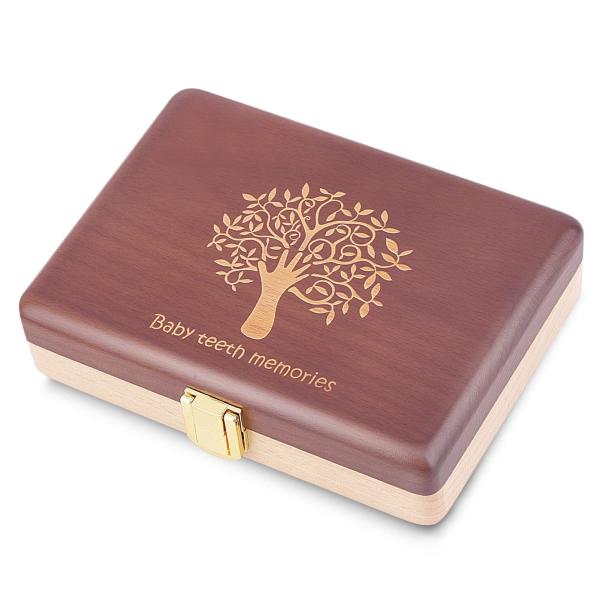 カラー：スプライシングスタイル：Design【上品なケヤキ材】：この乳歯ケース湿気と腐食に強い、重くてしっかりした耐衝撃性のよいケヤキ材で仕上げた高品質な木製乳歯ケースです。【仕様】： サイズ：15×11×4cm、重量：約350g、歯入れ穴...