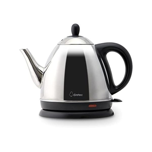 注ぐ量を調節しやすい注ぎ口持ち運びやすいコードレスタイプ安心の空焚き防止機能付最大容量：0.8L電源コード長：約120cm