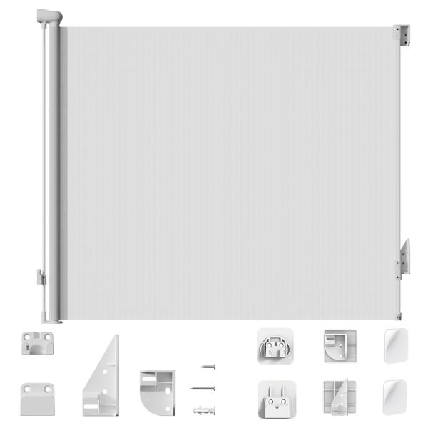 カラー：ホワイトサイズ：97*140cm? 自動巻き取りデザイン、片手で簡単操作 自動巻き取り式で、引き出しや収納が簡単。スペースを取らず、片手で操作できるので、赤ちゃんやペットのお世話がしやすい。? 安全ロック機能、誤開防止 安全ロックを...