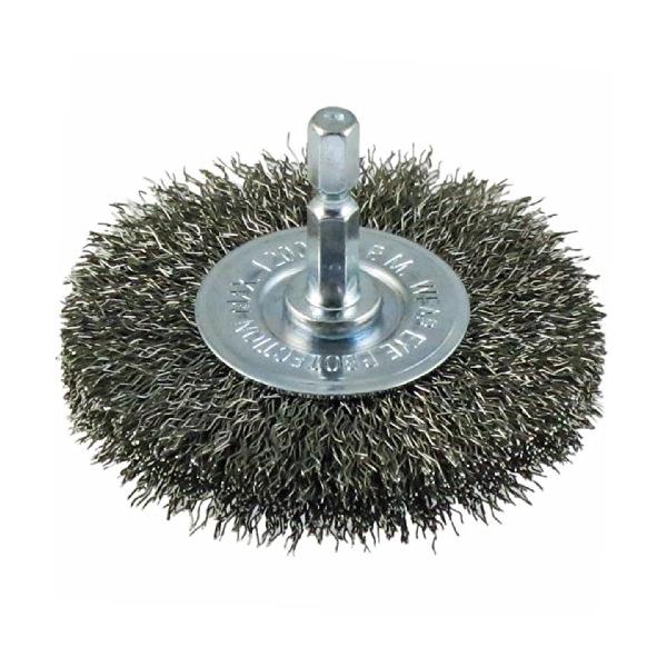 スタイル：ステンレスインパクトドライバーや電気ドリルなどの先端パーツ溝部・狭部のバリ取りや研磨。ステンレス・アルミ製品の仕上げ。軸径:六角6.35mm研磨部:φ75×20mm線材:ステンレス線最高回転数:4,500min-1