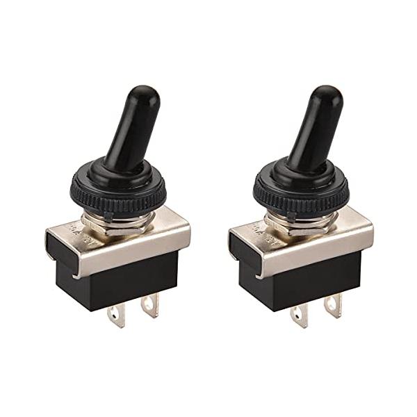 入力：12VDC,25A取付穴サイズ：12.2mmSPST, オン/オフ(ON-OFF)全体のサイズ（約）：29 x 15 x 61mm3ピン端子幅：1/4 "（6.3mm）