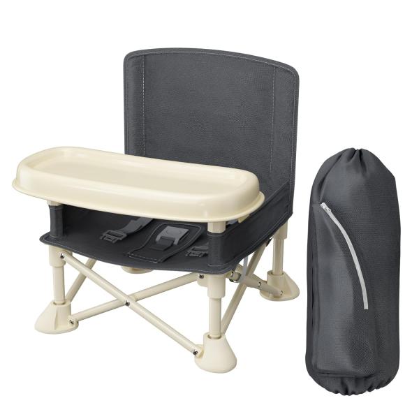 カラー：無地サイズ：グレー★材質上等：アルミ合金製のＸ型クロスバーと直径15ミリの脚は頑丈で、最大15kgを耐えられます。テーブルは環境に優しい、無毒無害のPP素材で作られ、お子さんに噛まれてもご心配なく。さらに、脚では滑り止めのパッドが付...