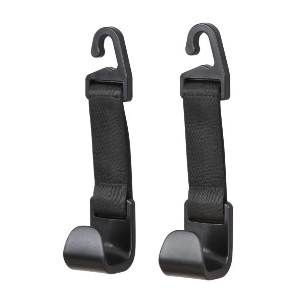 カラー：ブラックサイズ：ワンサイズスタイル：ショートシートフック(2個入)ヘッドレストに付けるだけ、荷物を固定し長さ調節ができるシートフックの2本セット。色:ブラック原産国:中国梱包サイズ:155 x 115 x 47 mm
