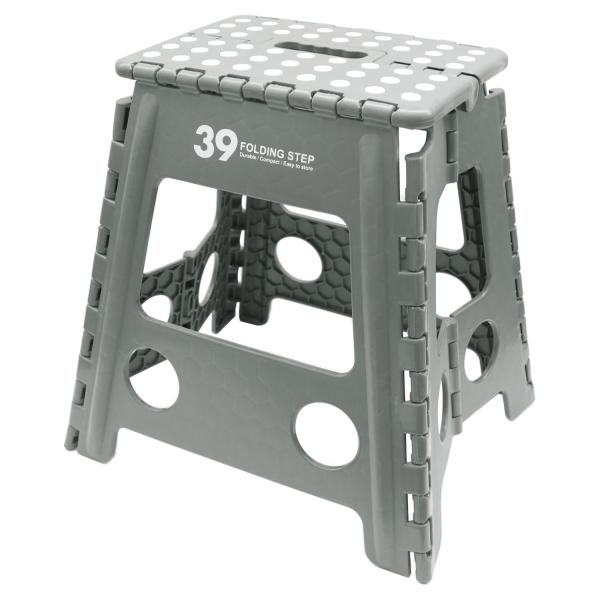 カラー：ダークグレーサイズ：Largeスタイル：LG39サイズ(約):使用時/39×32×39cm、収納時/39×52×4.5cm、天板/29×22cm商品重量:約1.6kg材質:ポリプロピレン・合成ゴム耐荷重:約100kg