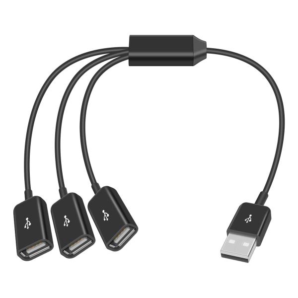 スタイル：USB 2.0 Type A 1 オスから 3 メスUSB 延長充電ケーブルUSB 2.0 Y 延長ケーブル：30cm、コネクター1 USB 2.0 Type A オスから 3 USB 2.0 Type A メスプリッター延長ケー...