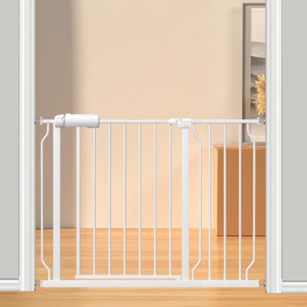 カラー：ホワイト - タイプ Aサイズ：タイプ A - 取付幅98-110CM【壁や柱を傷つけず】 壁に傷をつけない突っ張り式で、壁に穴を開ける必要もないので，賃貸でも取り付け可能です。壁に穴を開ける必要もないのでただネジの長さを調節してベ...