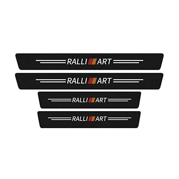 カラー：ブラックサイズ：RALLI ART【高品質素材】このステッカーは、高品質かつ柔軟性に富んだ超繊皮製の素材を使用しており、曲面のあるサイドシルにも簡単に適用できます。【傷防止】既存の傷を隠すだけでなく、車体や塗装を新たな引っかき傷から...