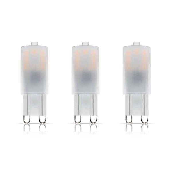 カラー：電球色サイズ：3個入G9 LED 電球色：2.5W 250lm 電球色2700K AC110V-130V 調光器非対応 全光束 演色性Ra>80長寿命と省エネ：G9口金 led電球寿命は30000+時間，25Wハロゲンランプ電...