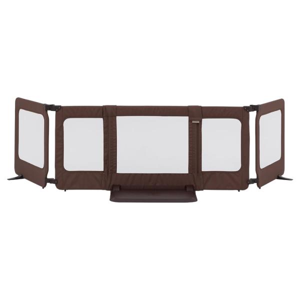 カラー：ブラウンサイズ：108-271センチメートル (x 1)工具不要で簡単設置！固定しない置くだけだから、生活シーンに合わせて移動ラクラクベビーゲート！形が変えられるので、キッズスペースや仕切りなどいろいろな用途に使用することができます...
