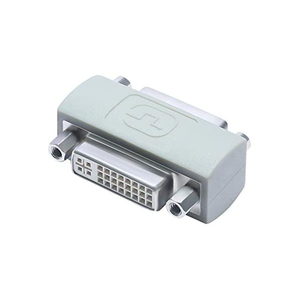 DVI-I 24+5（メス-メス）中継延長アダプタはDVIポート（ケーブル）を持つモニターやその他のデバイスとDVIポート（ケーブル）を持つパソコンなどを繋ぎ、中継する変換コネクタです。DVI-I（24pin+5pin）/DVI-D（24p...