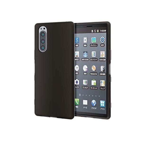 カラー：ブラックサイズ：1)単品スタイル：002_Xperia 5  SO-01M/SOV41/901SO 対応機種:Xperia 5キズや汚れからしっかり守る!やわらかく手触りの良いシリコン素材を使用したXperia 5用シリコンケースで...